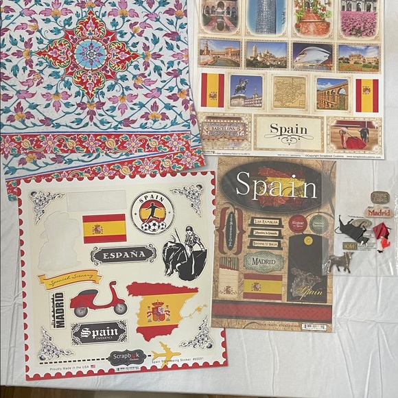 Miscellaneous | Office | Spain Themed Scrapbook Supplies | Poshmark